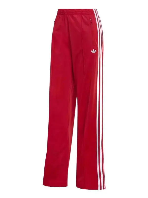 Adidas Firebird Stripe Split Track Pants - Red