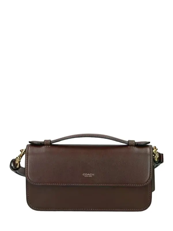COACH Elora Top Handle Leather Satchel - Brown