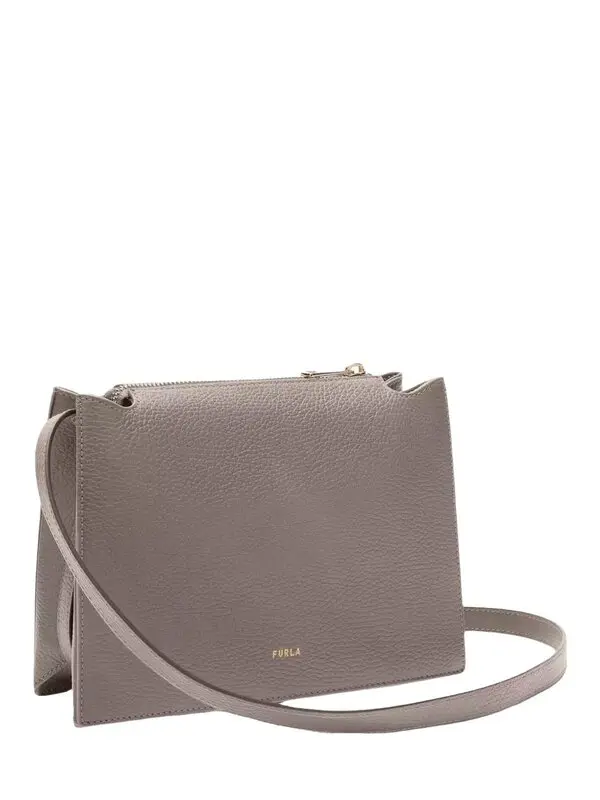 Furla Leather Crossbody Bag - Grey