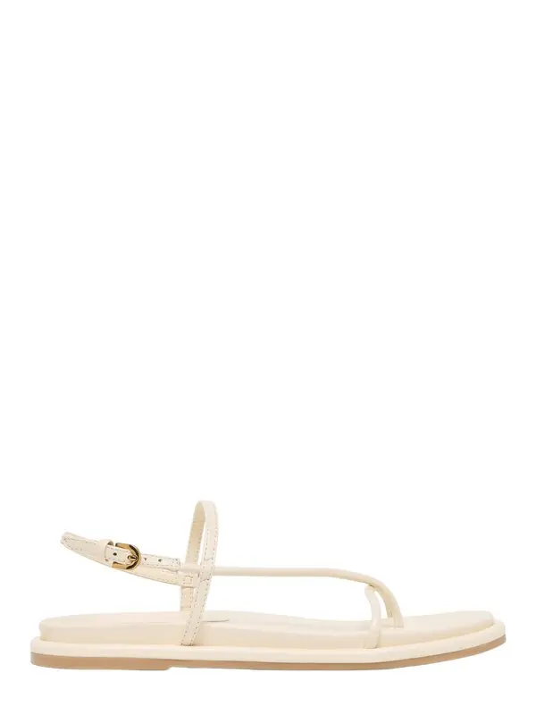 DOLCEVITA Dom Leather Sandals - Off White Leather