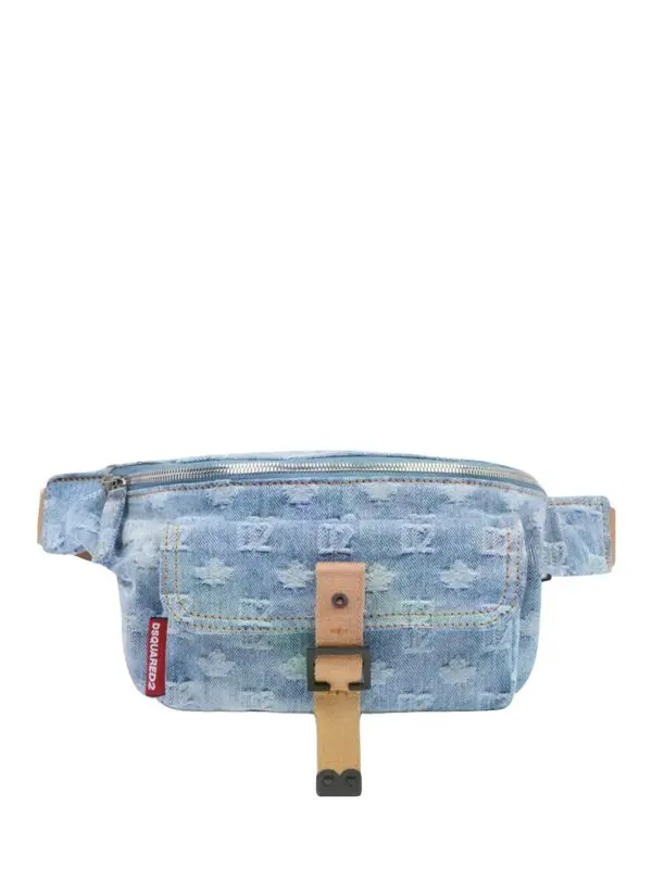 Dsquared2 Monogram-patterned Belt Bag - Blue