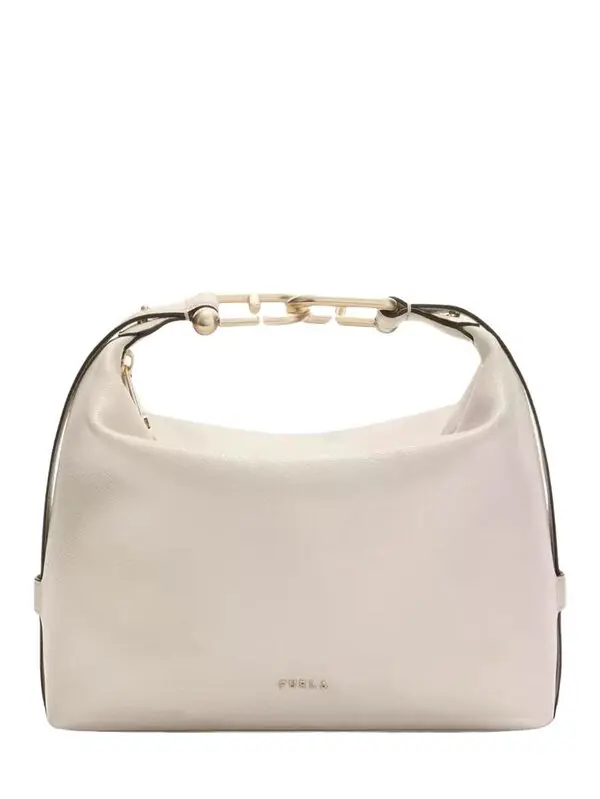 Furla Textured Leather Shoulder Bag - Neutrals