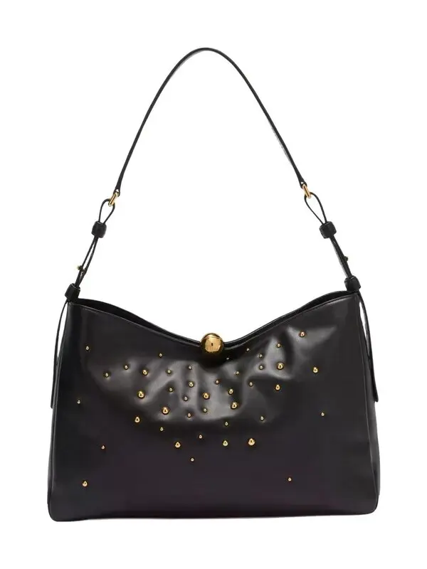 Furla Sfera Studded Shoulder Bag - Black