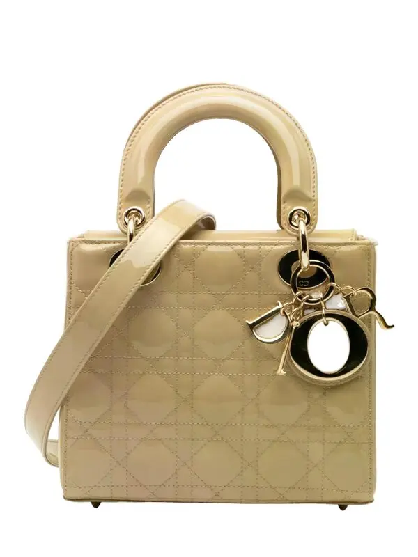 Dior Small Cannage Lady Satchel - Brown