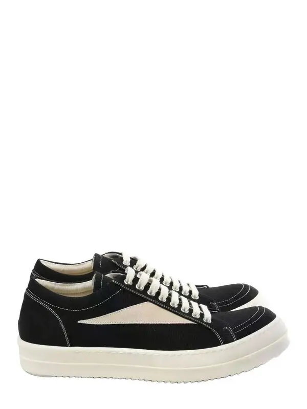 Rick Owens Panelled Low-top Sneakers - Black
