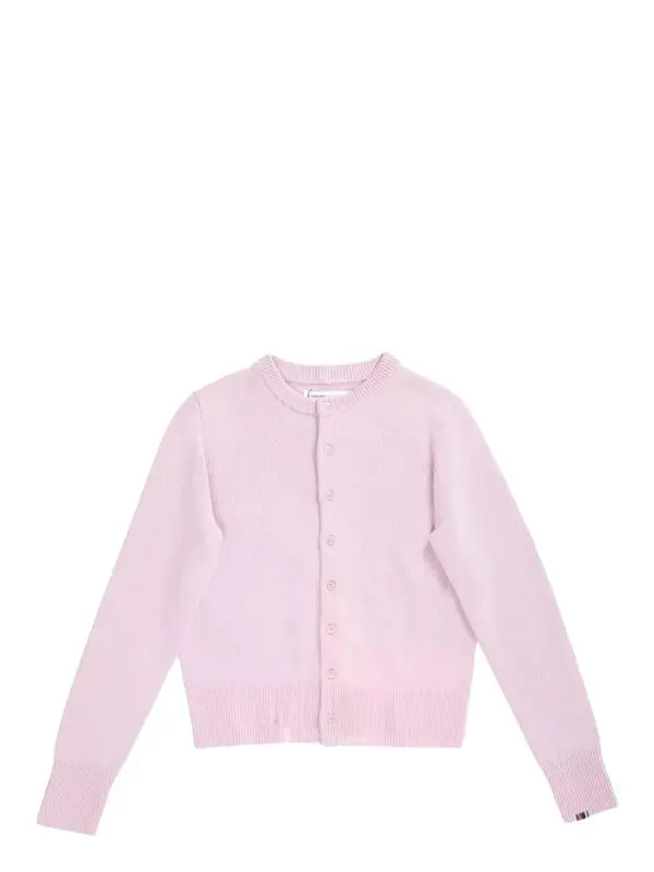 EXTREME CASHMERE X Crew-neck Cashmere Cardigan - Pink