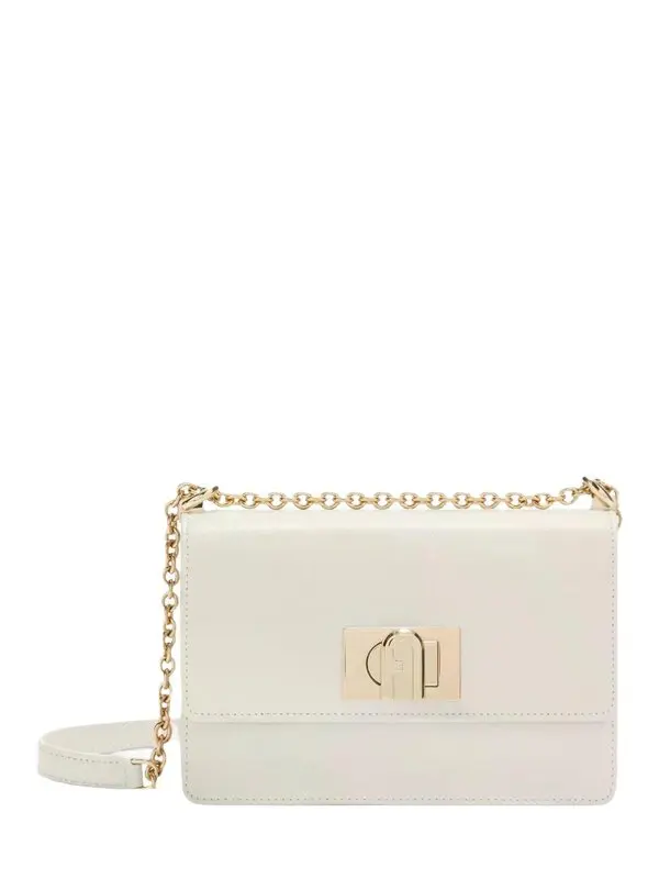 Furla Mini 1927 Leather Cross Body Bag - Neutrals