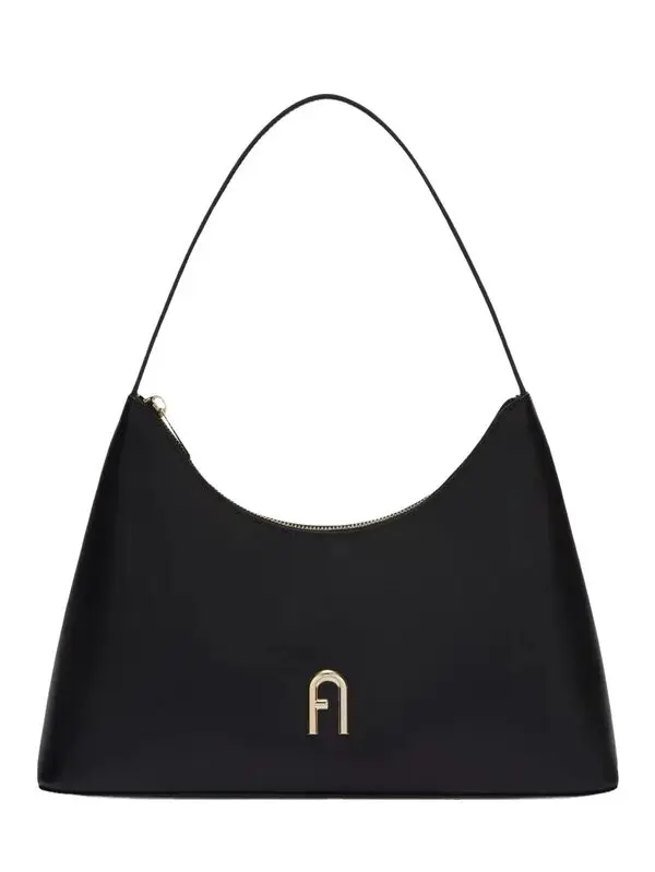 Furla Arch-logo Shoulder Bag - Black