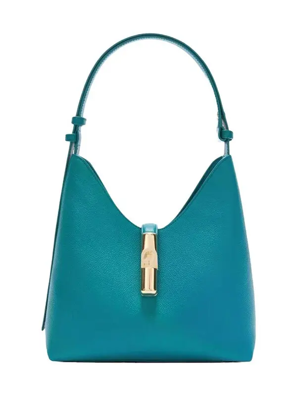 Furla Delizia Textured Shoulder Bag - Blue