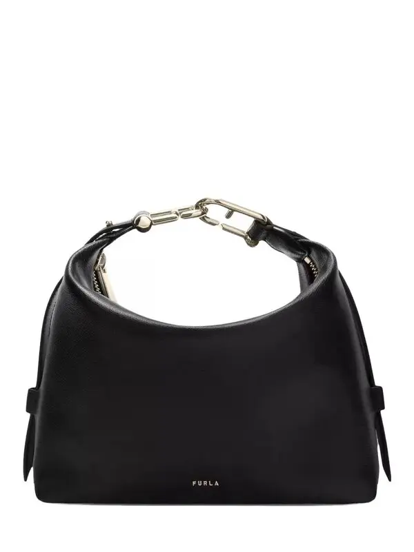 Furla Medium Tonie Leather Shoulder Bag - Black