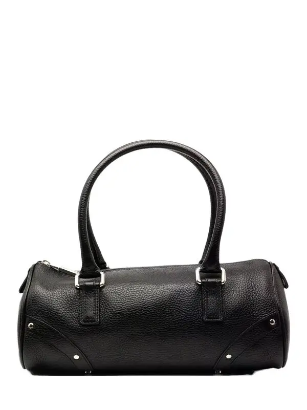 Burberry Grained Calfskin Handbag - Black