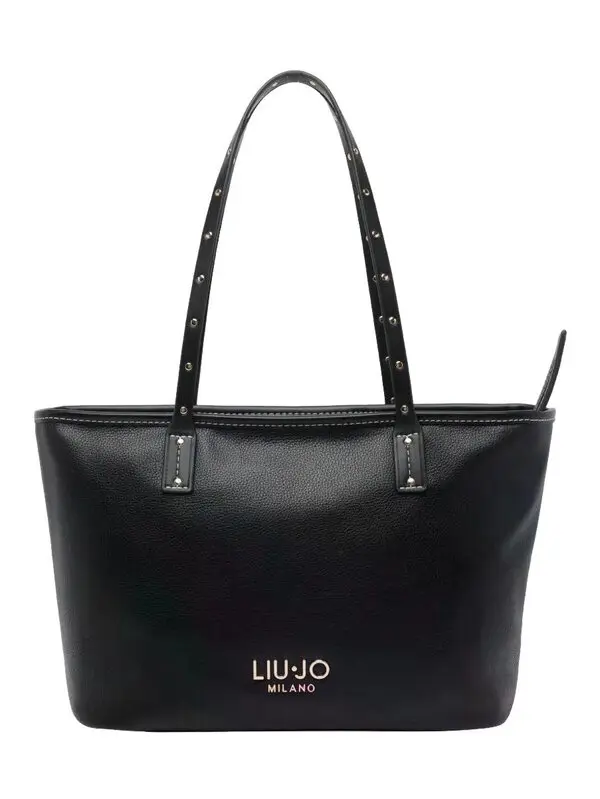 Liu Jo Logo Studded Tote Bag - Black