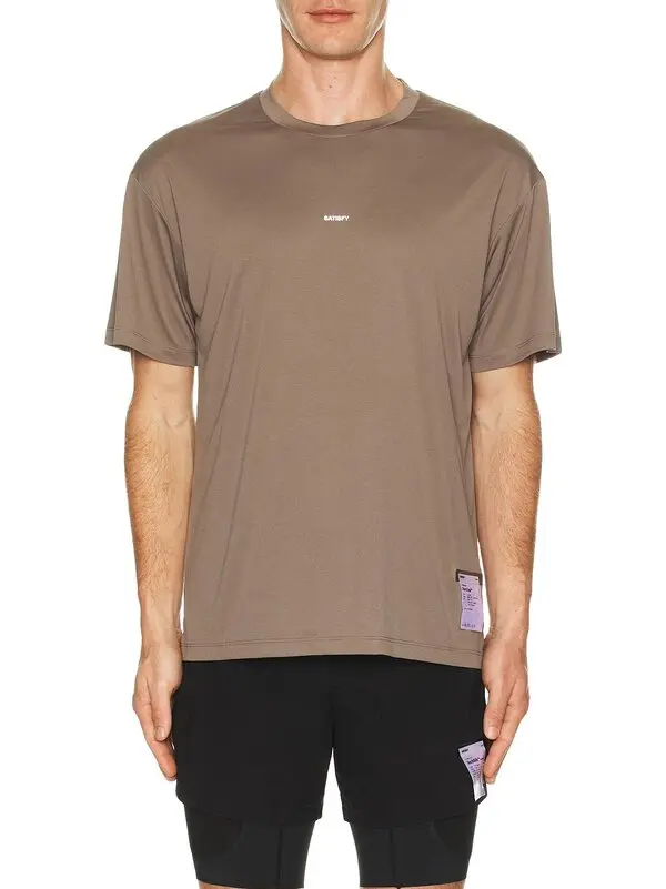 Satisfy Auralite Tee Shirt In Grey - Falcon