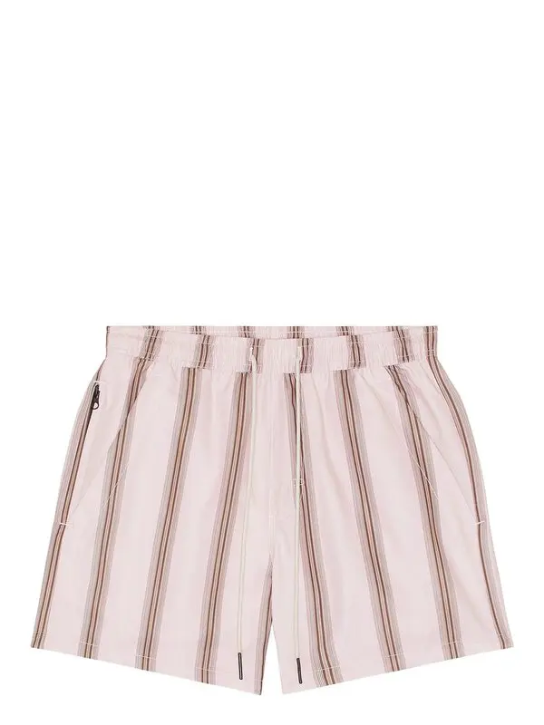 Oas Gelato Striped Swim Shorts - Light Pink