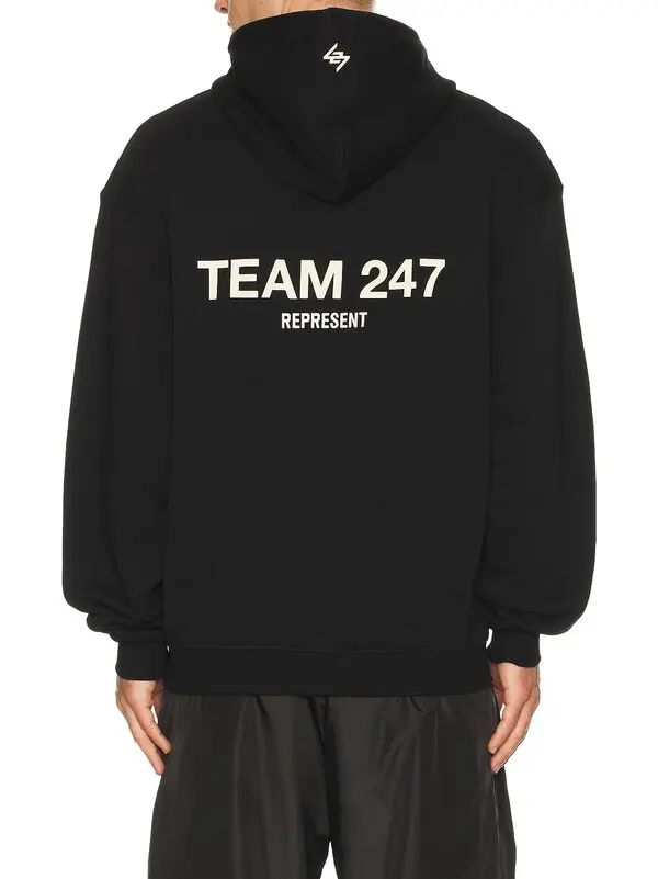 247 BY REPRESENT Team Oversized Hoodie - Jet Black
