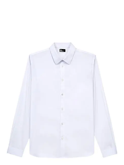 The Kooples Slim-fit Cotton-blend Shirt - Whi01
