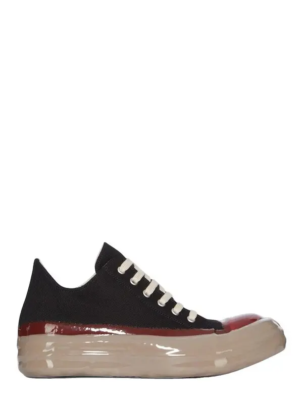 Rick Owens Concordians Low Sneakers - Black/red/dark Beige