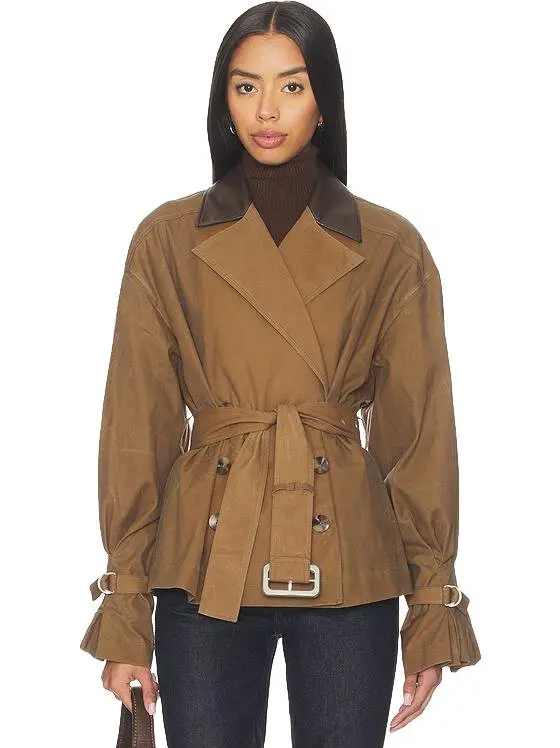 Lpa Cara Trench Jacket - Brown