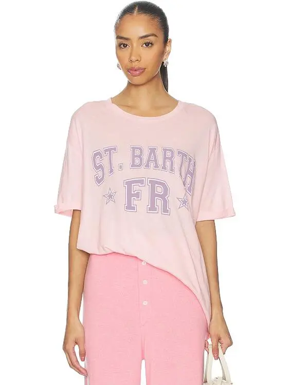 THE LAUNDRY ROOM Saint Barth Fr Smu Oversized Tee - Blush Pink