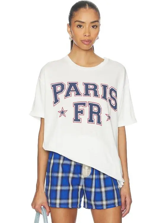 THE LAUNDRY ROOM Paris Fr Smu Oversized Tee - White