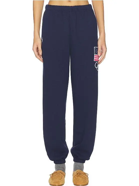 Polo Ralph Lauren Vintage Fleece Standard Banded Sweatpants - Refined Navy