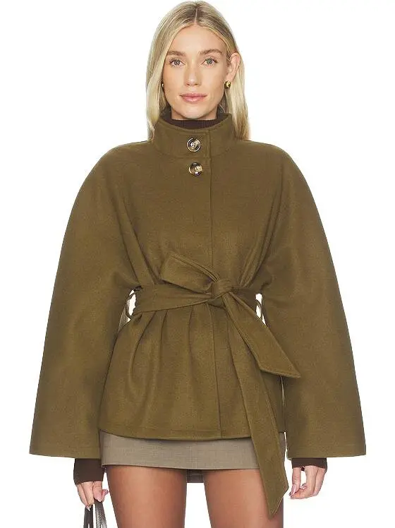 ALL THE WAYS Jimun Tie Jacket - Olive Green