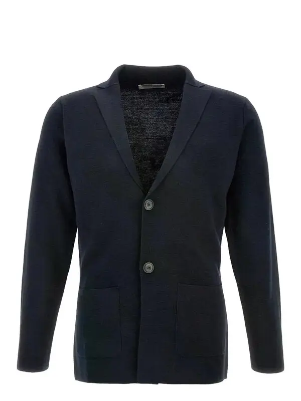 FILIPPO DE LAURENTIIS Virgin Wool Blazer - Blue