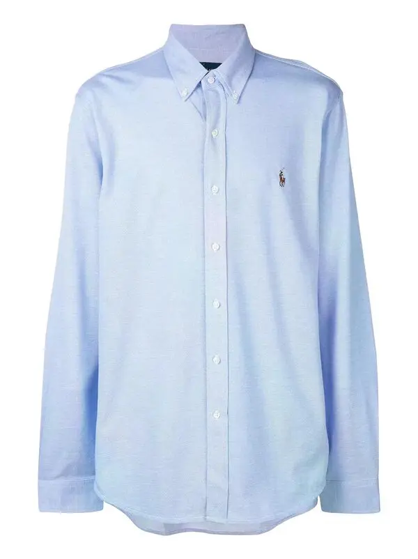 Polo Ralph Lauren Logo-embroidered Button-down Shirt - Blue