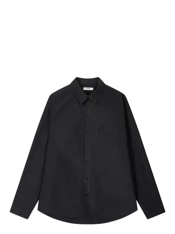 STUDIO TOMBOY Tone-on-tone Striped Shirt - Blue