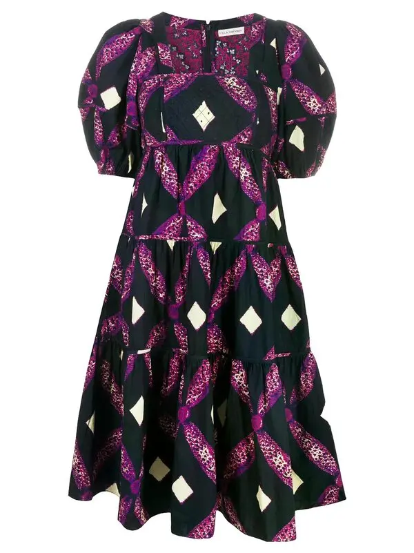 Ulla Johnson Printed Day Dress - Blue