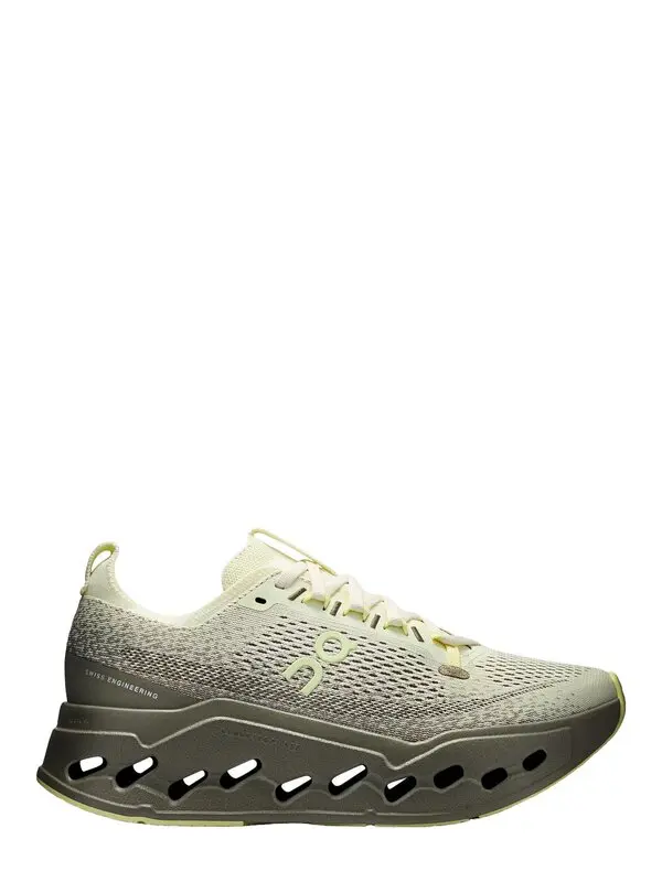 On Cloudsurfer Max Running Sneakers - Seedling/olive