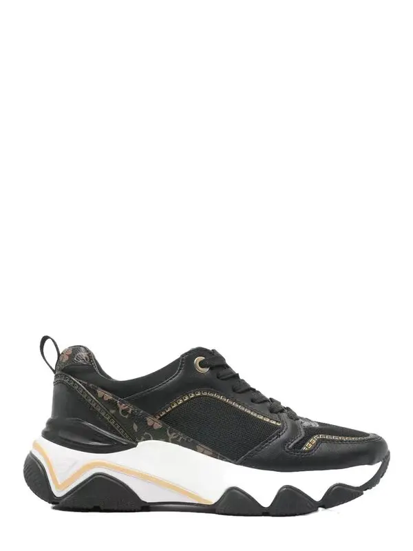 Guess Logo Pattern Sneakers - Black