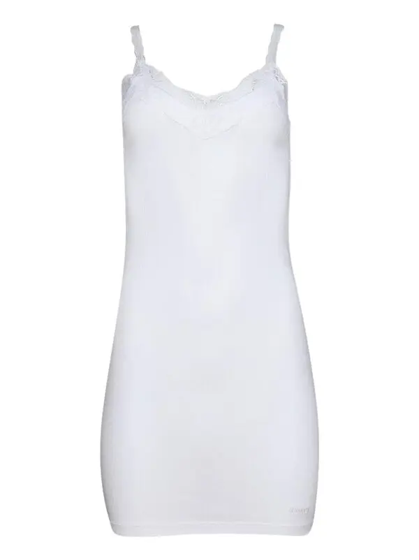 Vetements Lace Mini Tank Dress - White