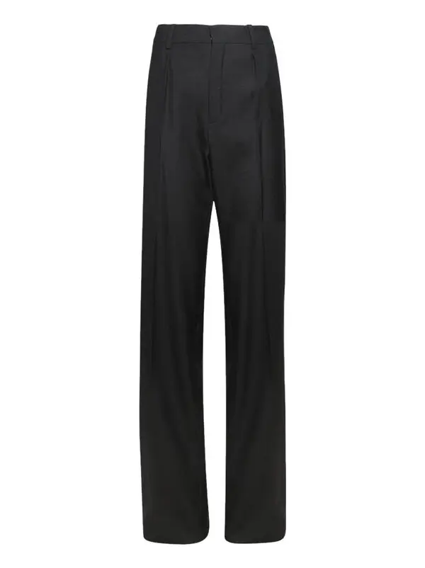 Saint Laurent Wool Trousers - Black