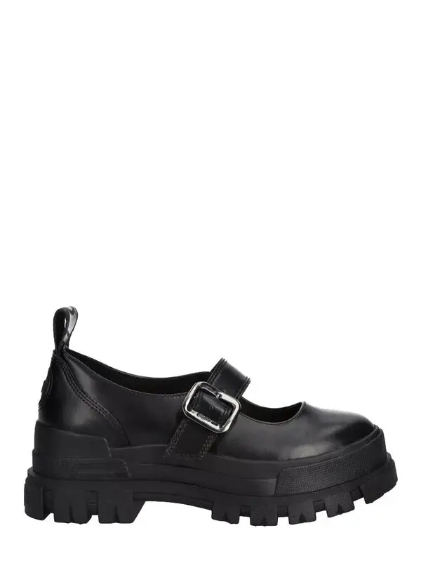 BUFFALO Aspha Buckle Strap Ballerina Flats - Black