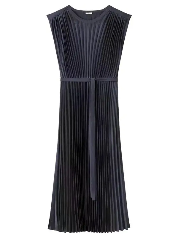 JOSEPH Volta Pleated Midi Dress - Blue