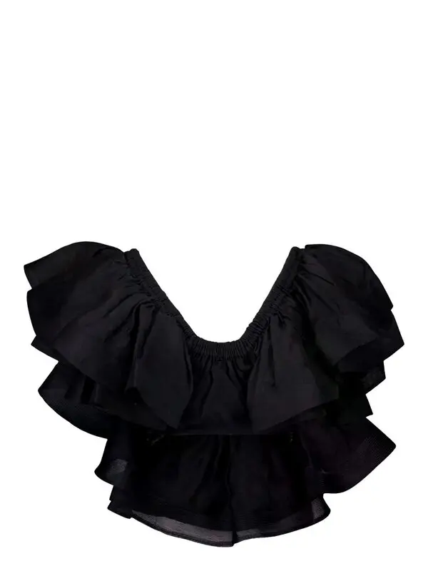 Zimmermann Ruffled Blouse - Black