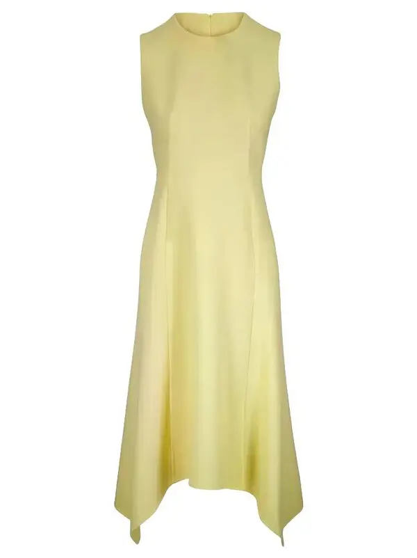 Akris A-line Sleeveless Dress - Yellow