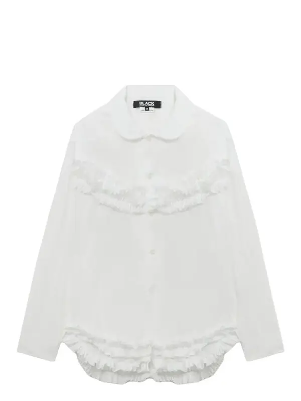 BLACK COMME DES GARÇONS Ruffled Collared Shirt - White