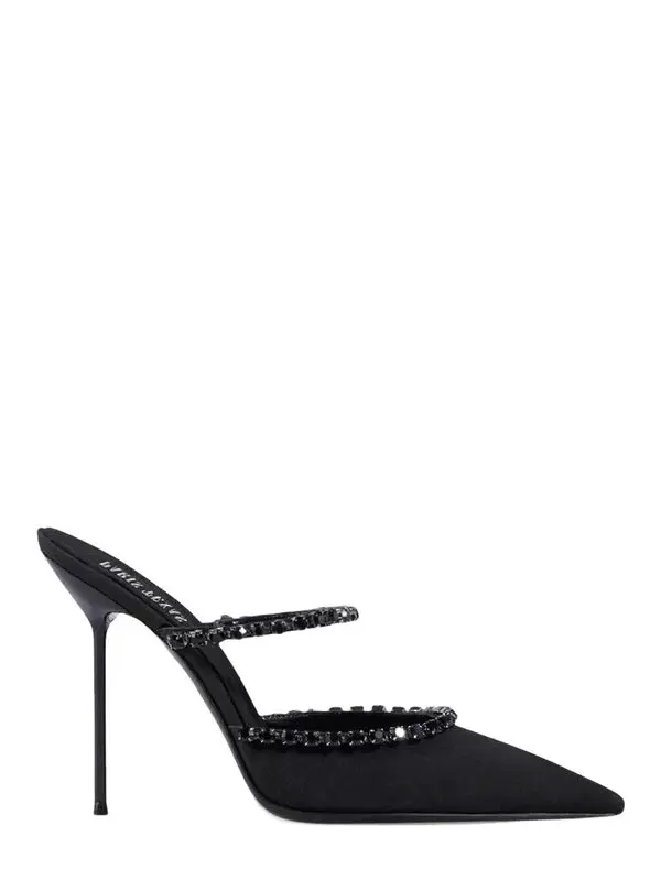 Paris Texas Lidia Crystal-embellished Mules - Black