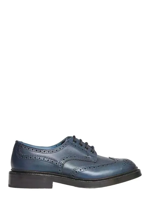 TRICKER'S Bourton Leather Derby Shoes - Blue
