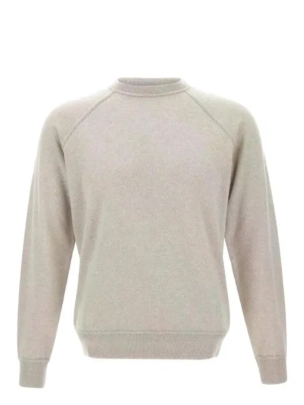 FILIPPO DE LAURENTIIS Ribbed Raglan-sleeve Sweater - Neutrals