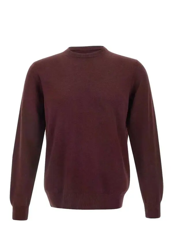 FILIPPO DE LAURENTIIS Ribbed Crew-neck Sweater - Brown