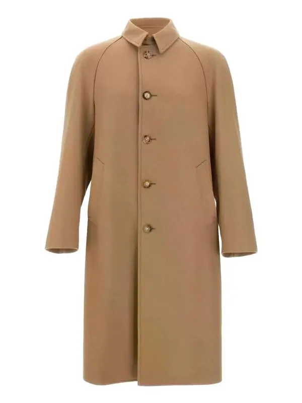 Boglioli Button Pocket Coat - Neutrals