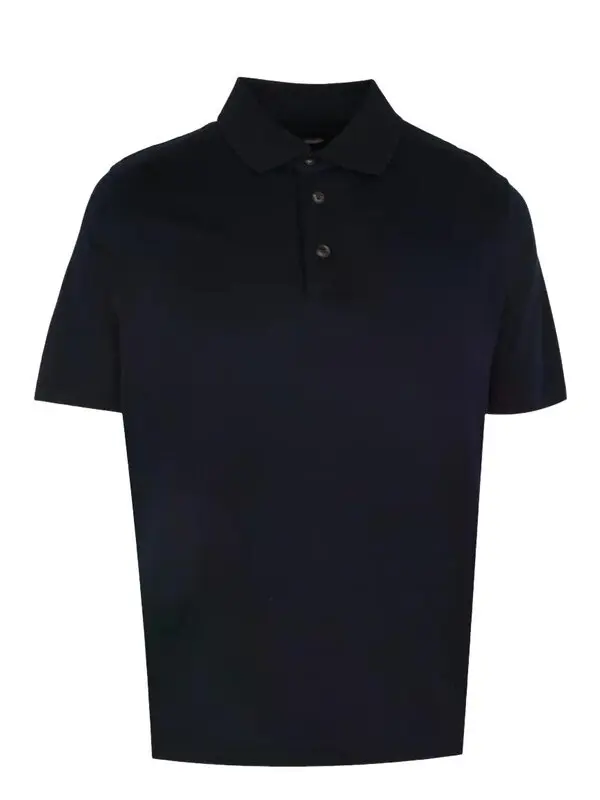 Pal Zileri Button Polo Shirt - Blue