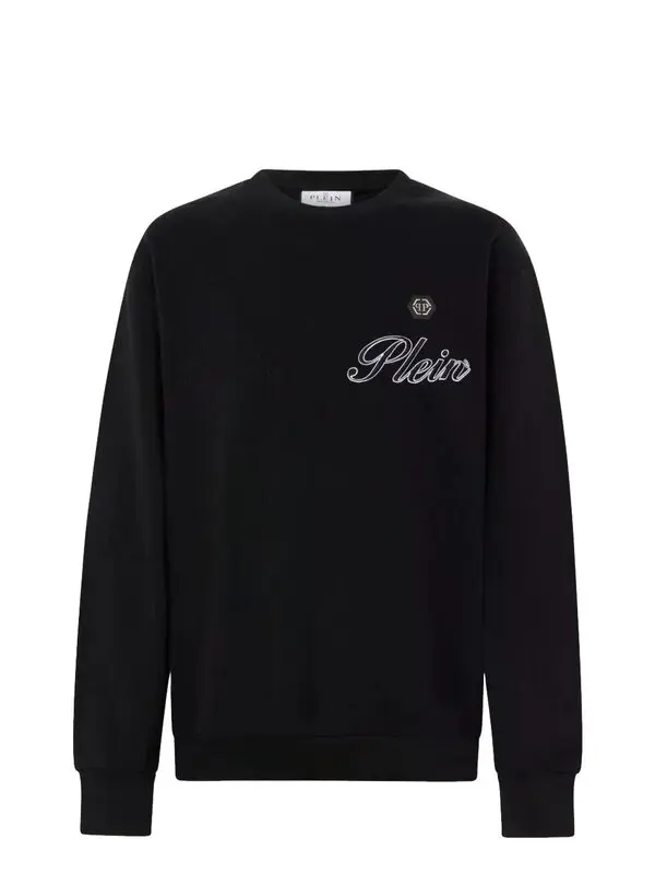 Philipp Plein Crew-neck Signature Sweatshirt - Black