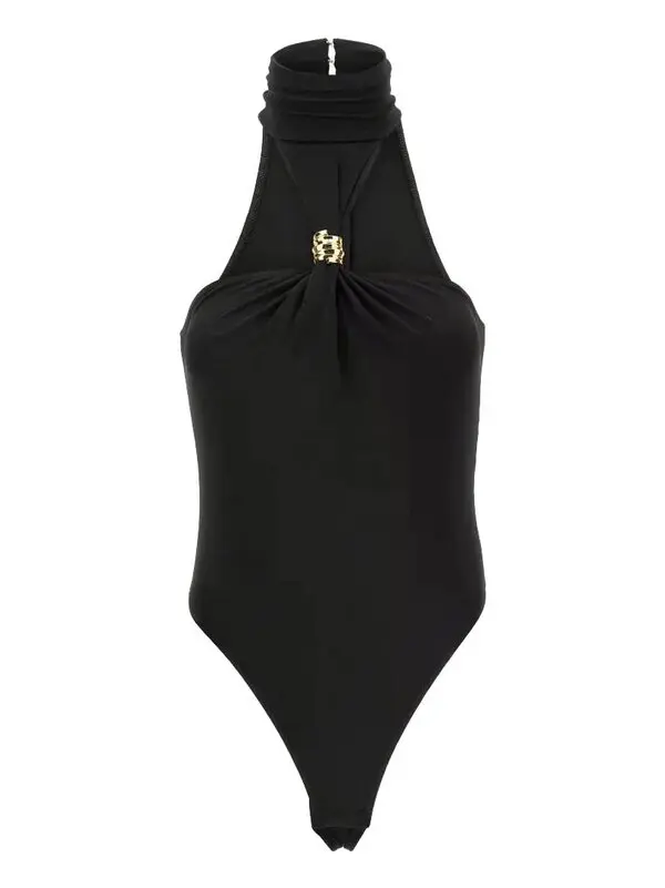 Elisabetta Franchi High-neck Bodysuit - Black