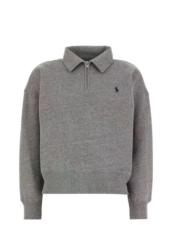 Polo Ralph Lauren Zip Polo Shirt - Grey