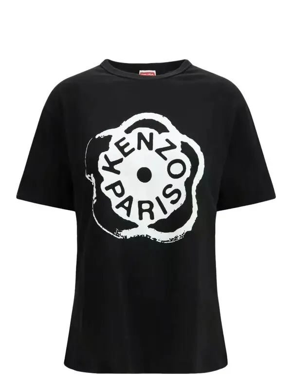 Kenzo Flower-print T-shirt - Black