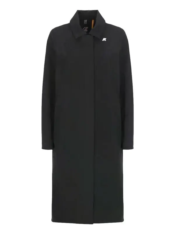 K-WAY Logo-print Sondre Coat - Black